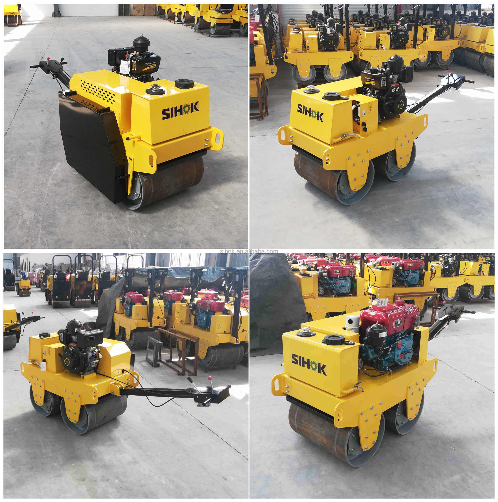 2 Ton Compaction Force Double Drum Vibratory Roller Compactor Svr-550 ...