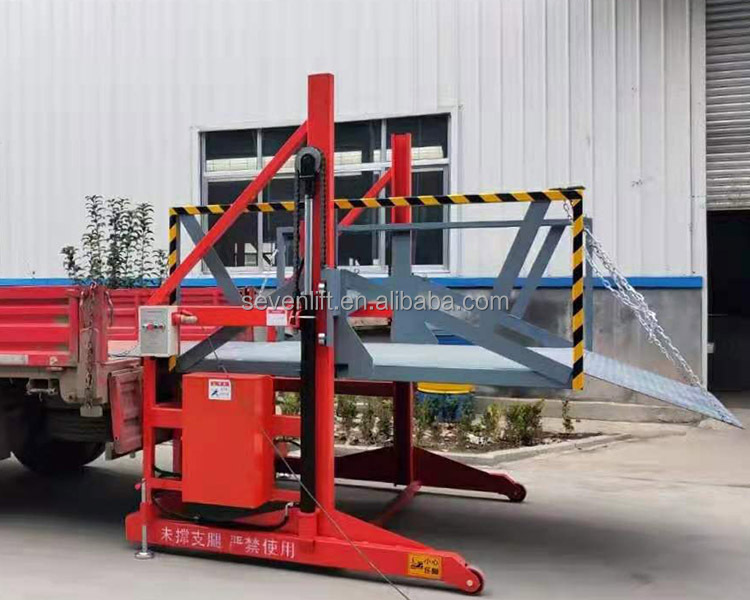 2 Tons Mobile Container Loading Unloading Dock Lift, High Quality 2 ...