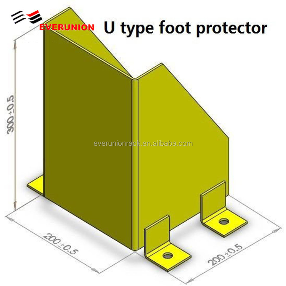 Powder Coated Steel Pallet Rack Upright Protector, High Quality Powder ...