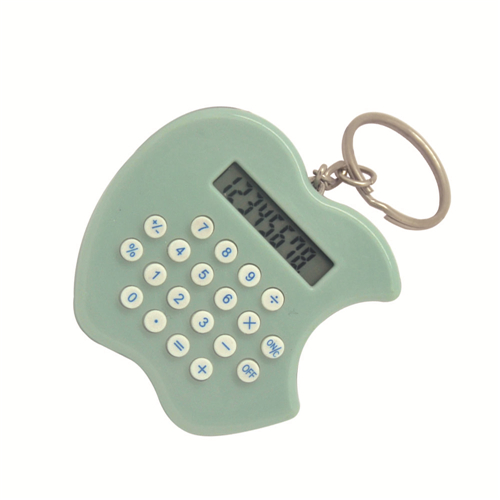 Apple Shape Small Key Ring Calculator 8 Digits, High Quality Apple ...