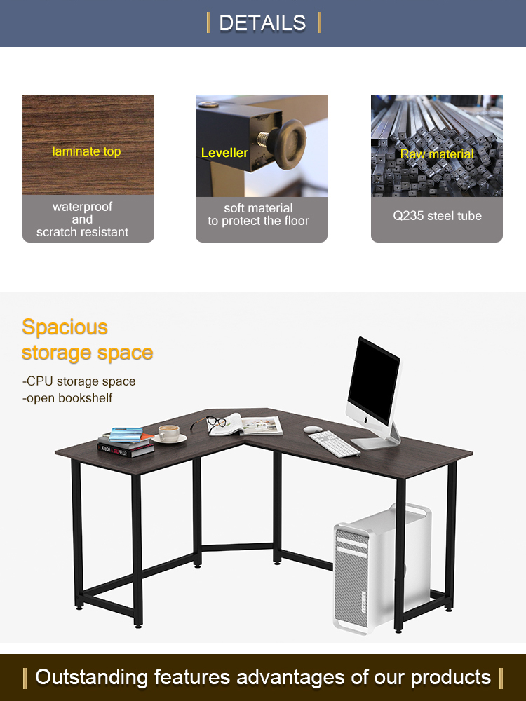 Modern L-shaped Study Table For Office Computer Desk, High Quality ...