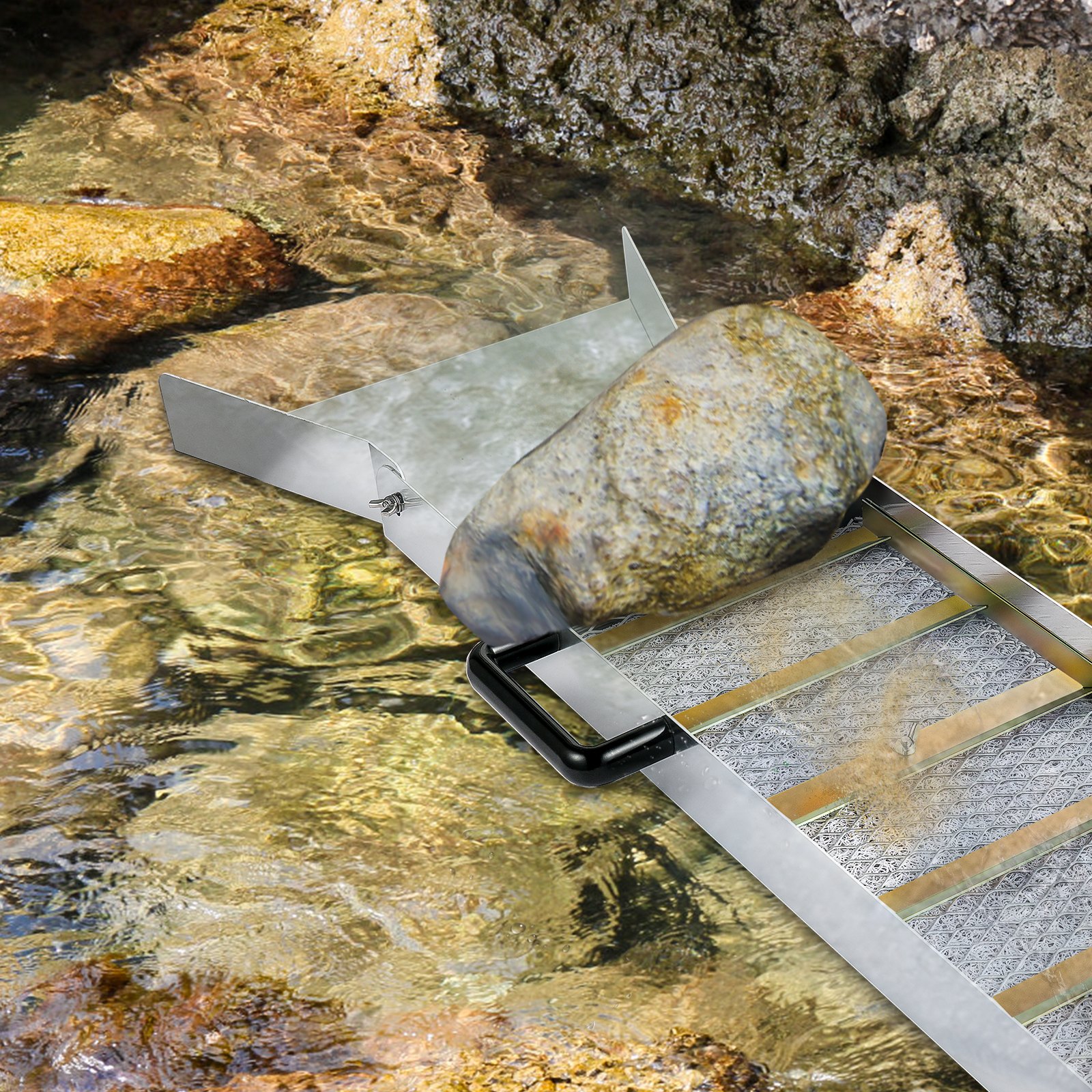 36 Inch Aluminum Alloy Sluice Box - Lightweight Portable Gold ...