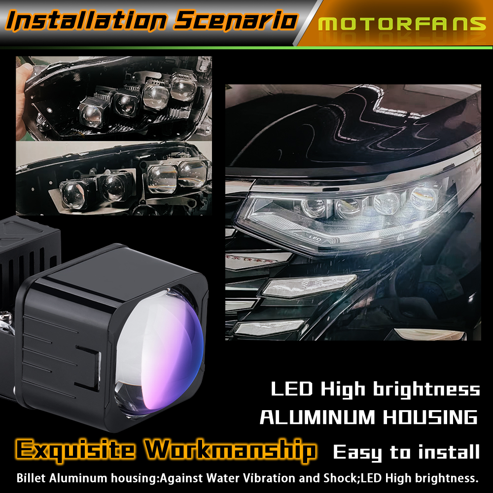 1.5 Inch Bi Led Lenses Car Headlight Projector Kit For Biled Retrofit ...
