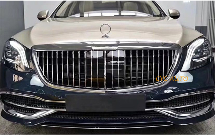 Chrom Front Bumper Grille S680 Maybach Style For Mercedes Benz S Class ...