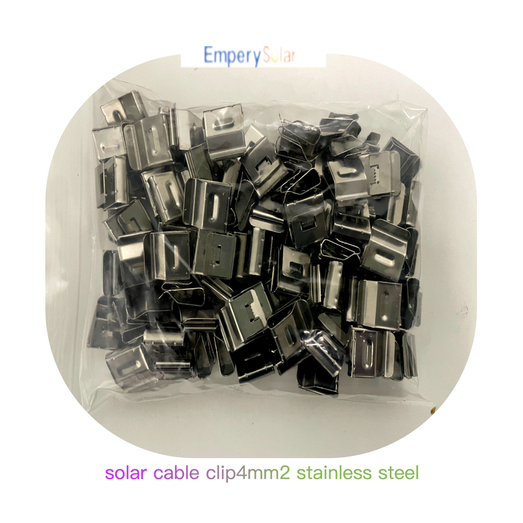 Stainless Steel Cable Clips For Sorting Solar Energy System Wires And ...