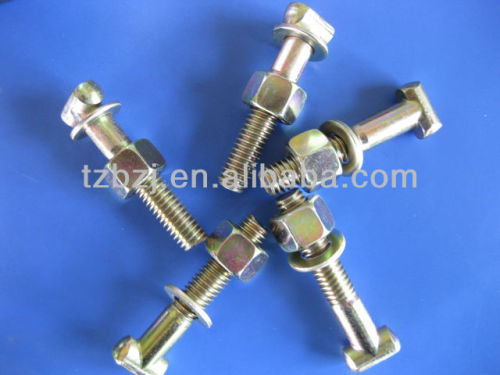 Down Flat Head T Bolt With Nut, High Quality Down Flat Head T Bolt With ...