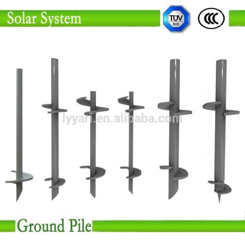 Pv System Solar Brackets Foundation Of Spiral Post Helical Ground Screw ...