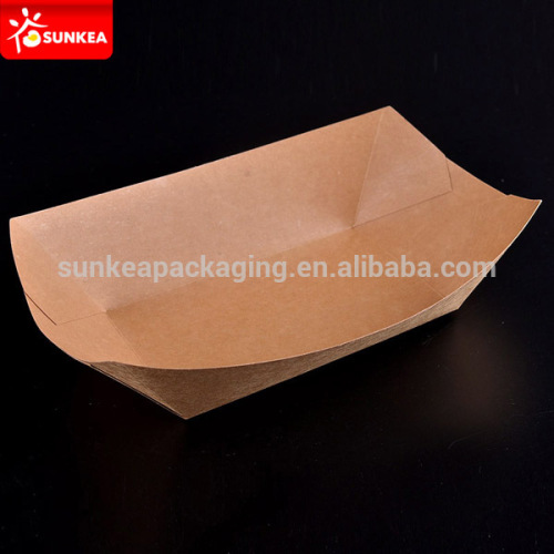 Kraft Paper Hot Dog Tray, Paper Food Tray, High Quality Kraft Paper Hot ...