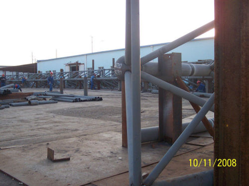 C And Z Purlins Steel Pipe Truss , Iso9001 Steel Tube Trusses, High ...