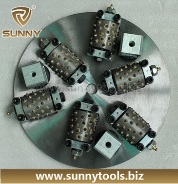 Bush Hammer Frankfurt, Rotary Bush Hammer, Litchi Surface Grinding ...