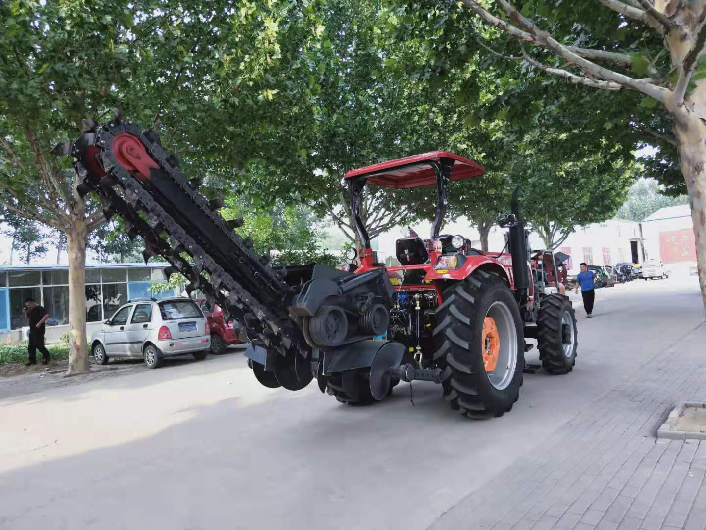 Hydraulic 3-point Hitch Tractor-mounted Trencher For Pipeline Ditching ...