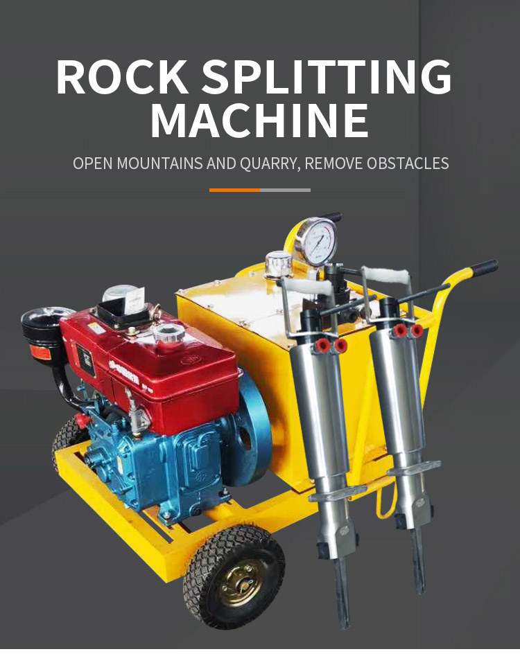 Large Pneumatic Concrete Splitting Tools - Darda C12 Hydraulic Stone ...