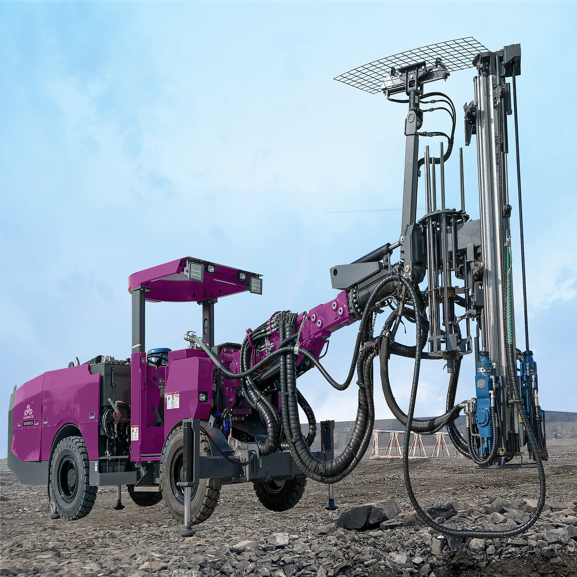 Underground Tunnel Drilling Rig: Hydraulic Borehole Drilling Equipment ...