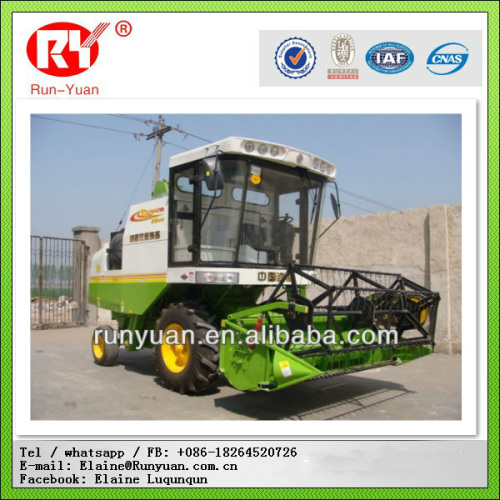 Rice/wheat/beans Mini Combine Harvester 90hp Power, High Quality Rice ...