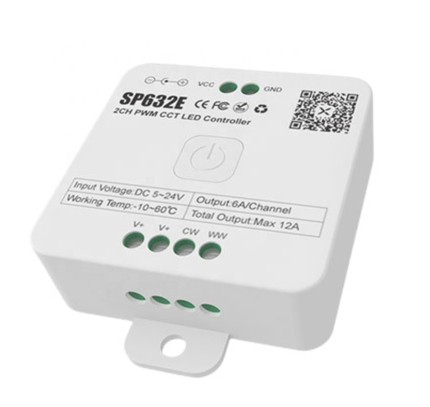 2ch Pwm Cct Led Controller With Bluetooth App Control For Dual White ...