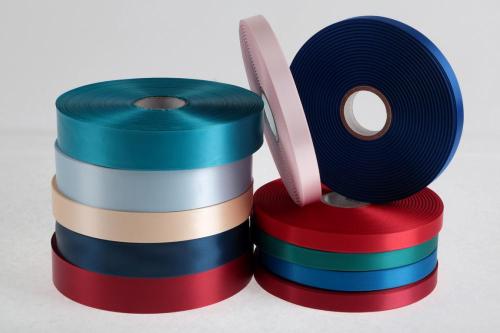 Double Side Slit Edge Polyester Satin Ribbon, High Quality Double Side ...