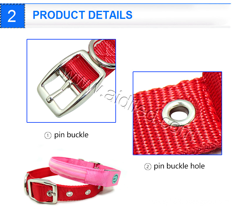 Bright Light Up Luminous Flashing Dogs Collars, High Quality Bright ...