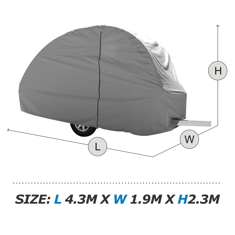 Nhcx Waterproof Roof Rv & Caravan Cover For Small Trailers, High ...