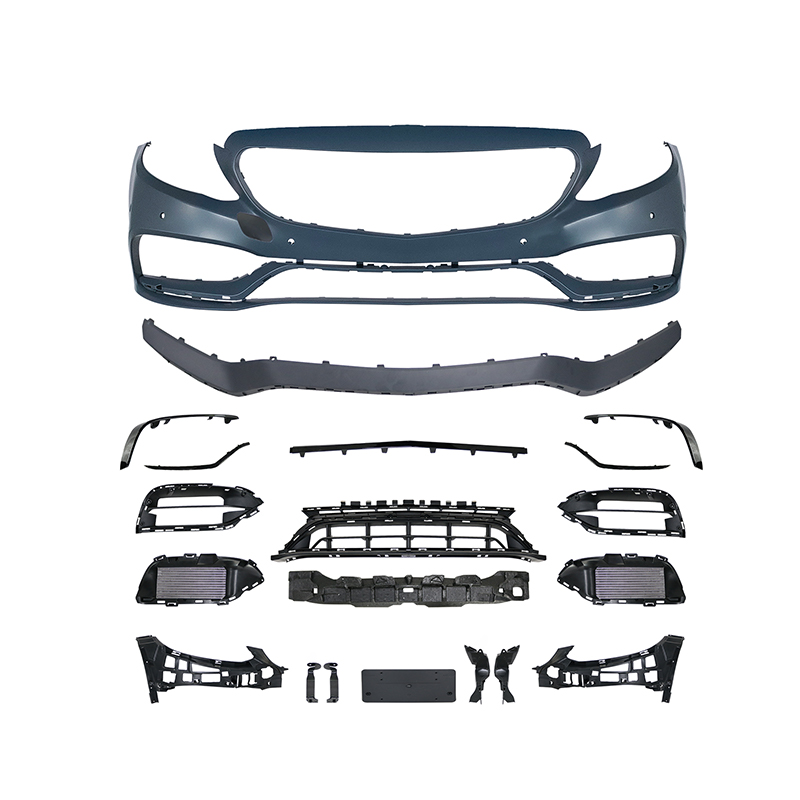 C-class W205 Body Kit: Coupe C63 2015 Front And Rear Bumpers, High ...