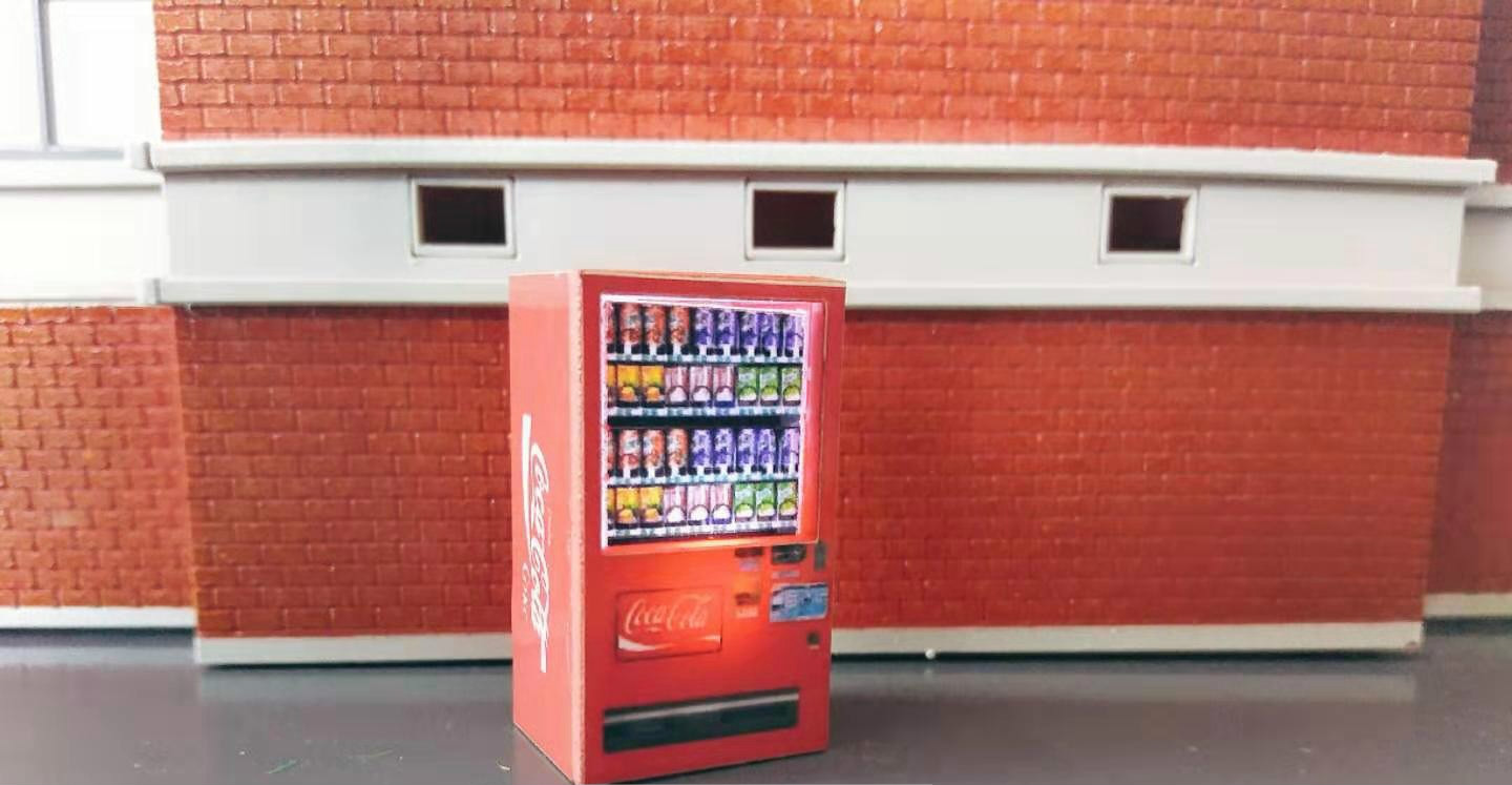 1/64 Scale Resin Die-casting Vending Machine Sales Locomotive Model ...