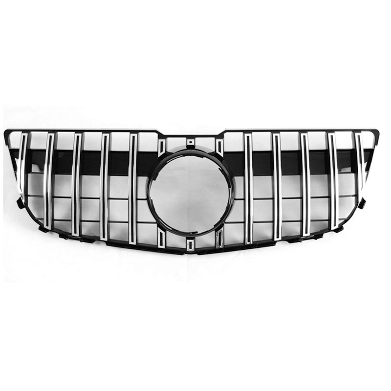 Front Chrome Grille For Mercedes-benz X204 Glk Class 2013-2015 Gt-r ...