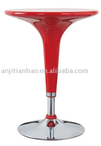 Round Plastic Red Bar Table (th-300), High Quality Round Plastic Red ...