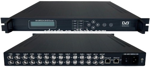 8in1 Av Encoder Sd Mpeg-2 H.264 Encoder(8av+1asi In,asi+ip Spts Mpts Out), High Quality 8in1 Av ...
