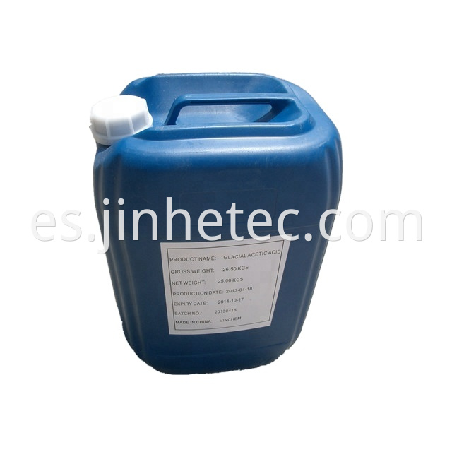 China CH3COOH ácido acético glacial 99.8% para farmacia Fabricantes