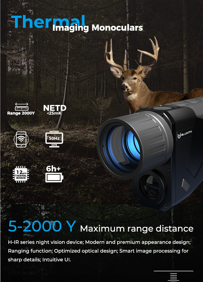 Blunith 50hz Rescue Operations Thermal Imaging Monocular, High Quality ...
