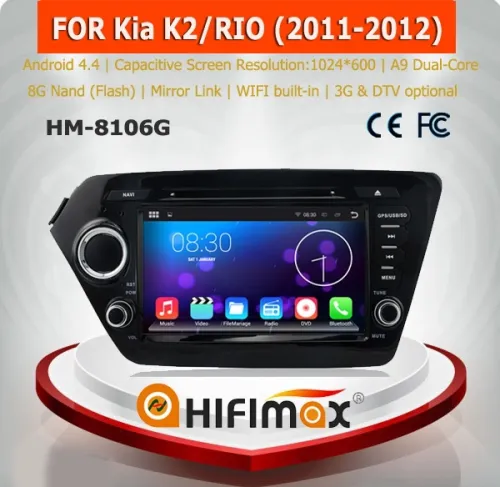 Hifimax Android 4.4.4 Car Navigation Gps For Kia Rio K2 Android ...