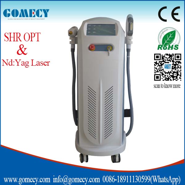 Shr Opt Ipl Laser Medical Equipment / Dual Handle E-light Hair Removal ...