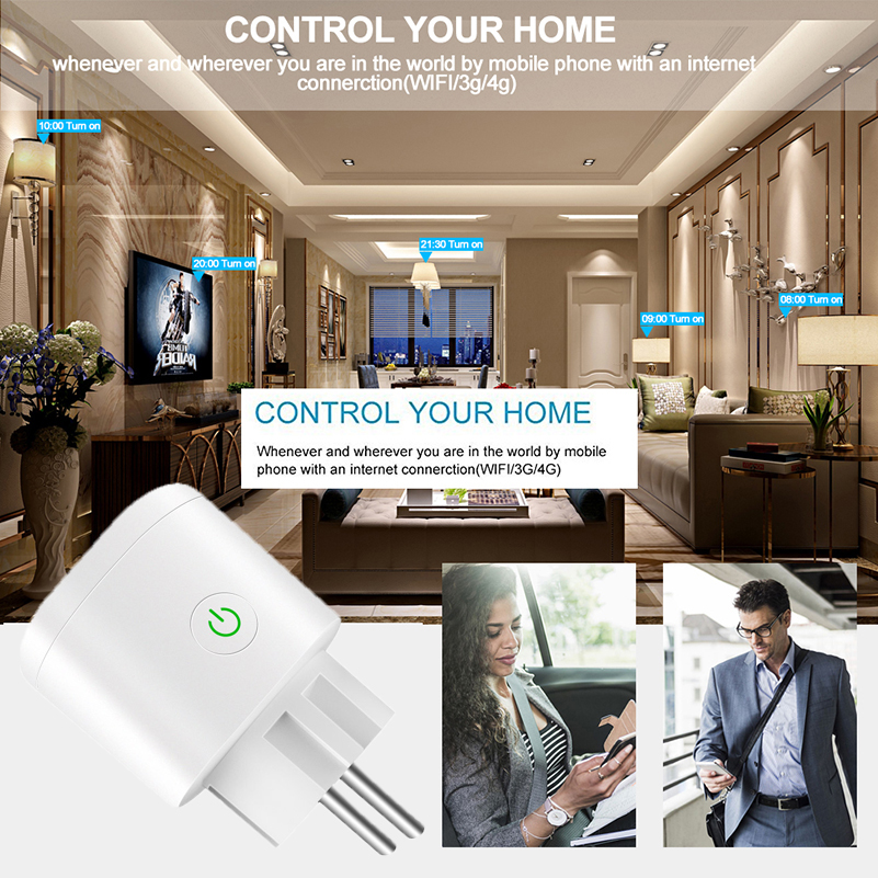 Timer Wireless Socket Mini Alexa Wall Echo Electrical Outlet Power Eu ...