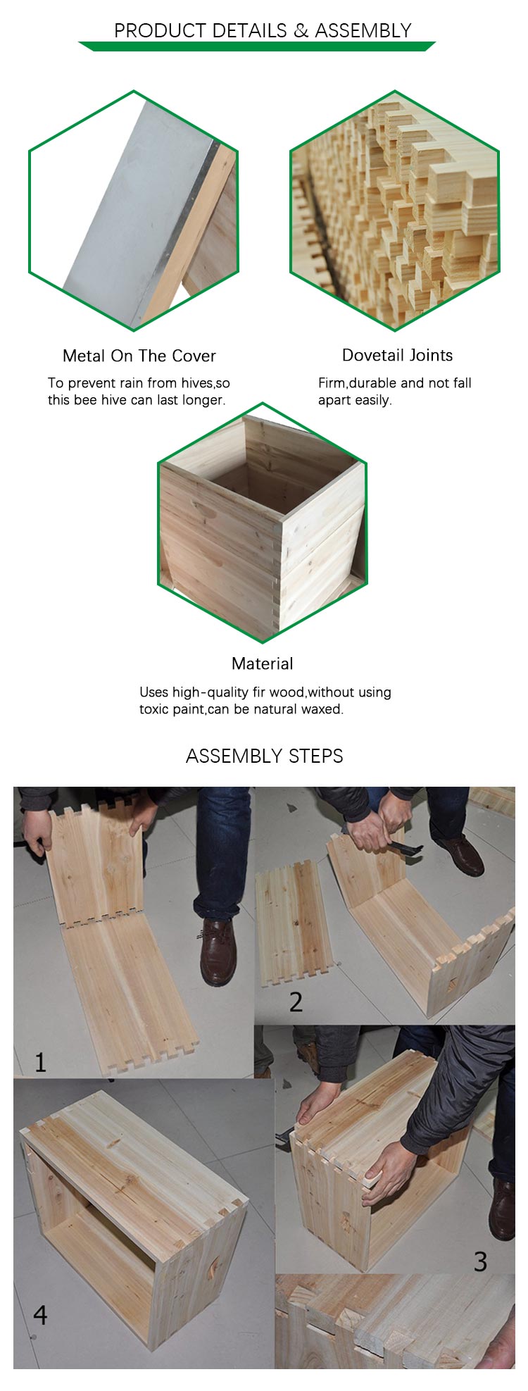 10 Frame Langstroth Beehive, High Quality 10 Frame Langstroth Beehive ...
