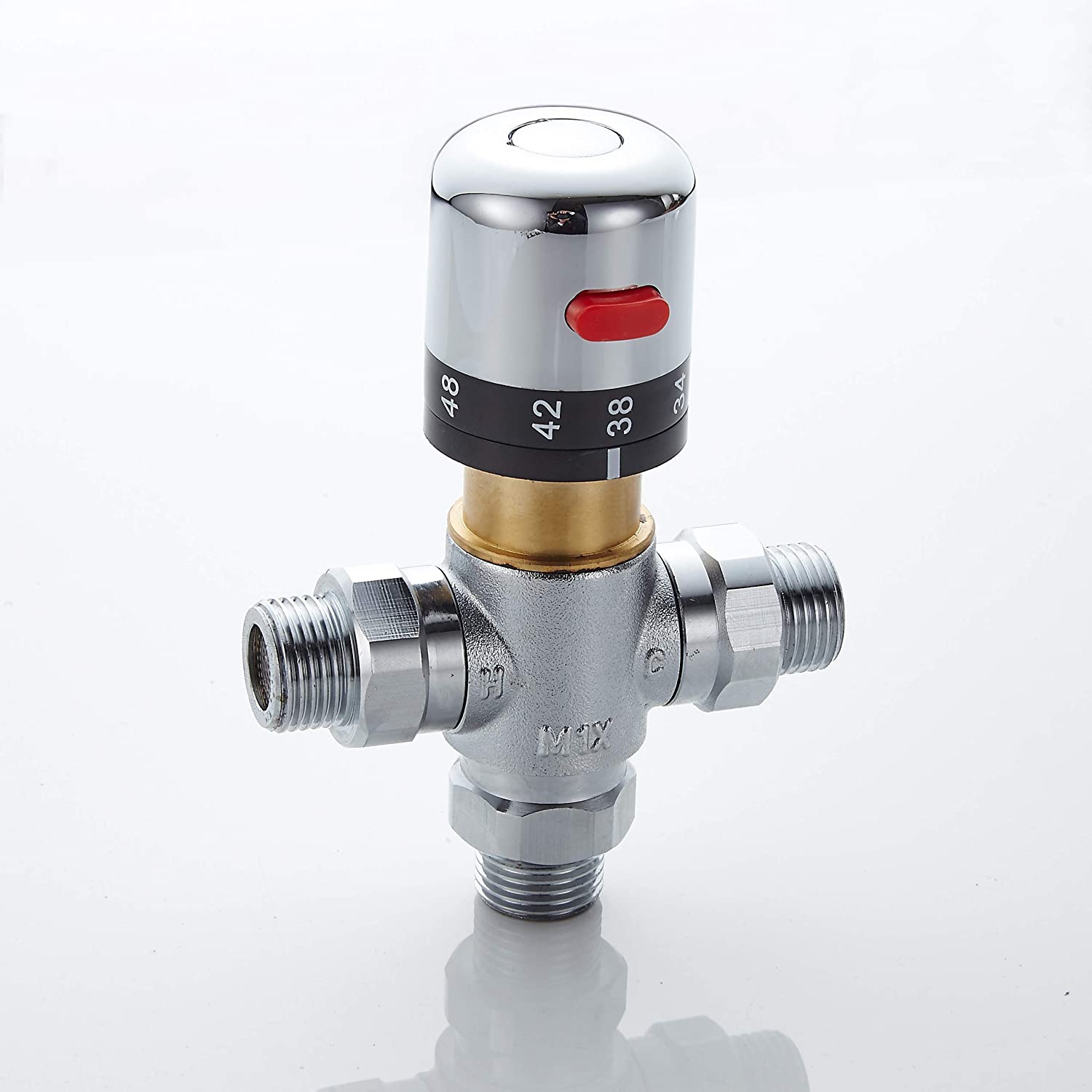 Brass 3-way Thermostatic Mixing Valve For Water Temperature Control ...