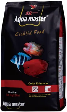 Aqua Master, Red Parrot Fish & Cichlid Food, Color Enhancer, High ...