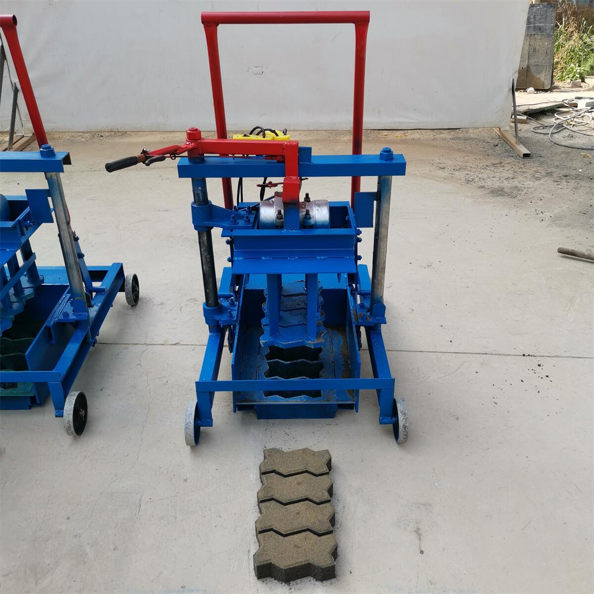 Km2-45 Small Mobile Concrete Block Making Machine | 240-115-50mm Solid ...