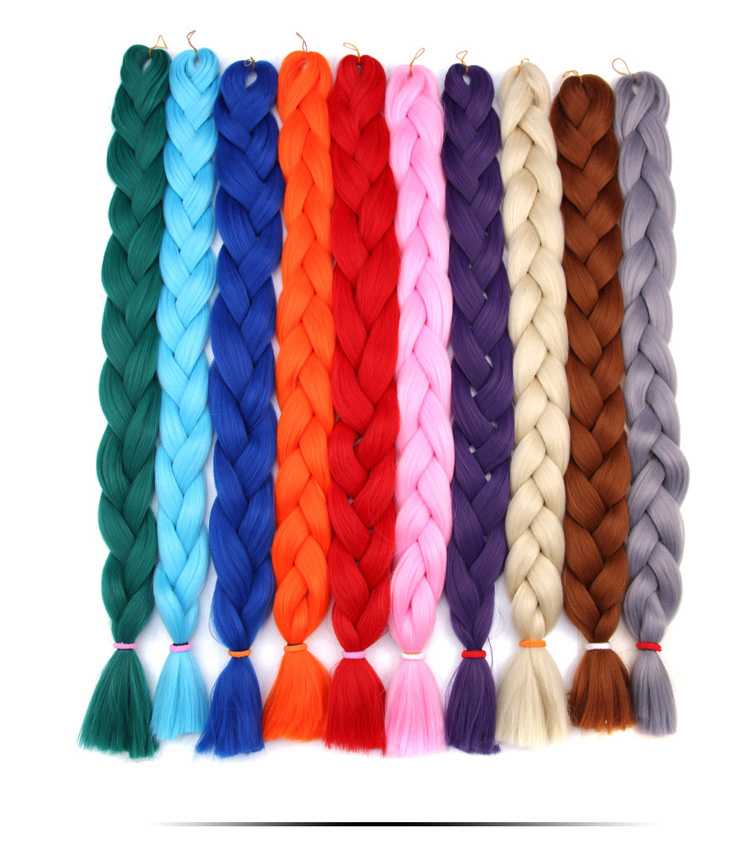 Alileader Rainbow Jumbo Braid Synthetic Hair Extensions For Wholesale ...
