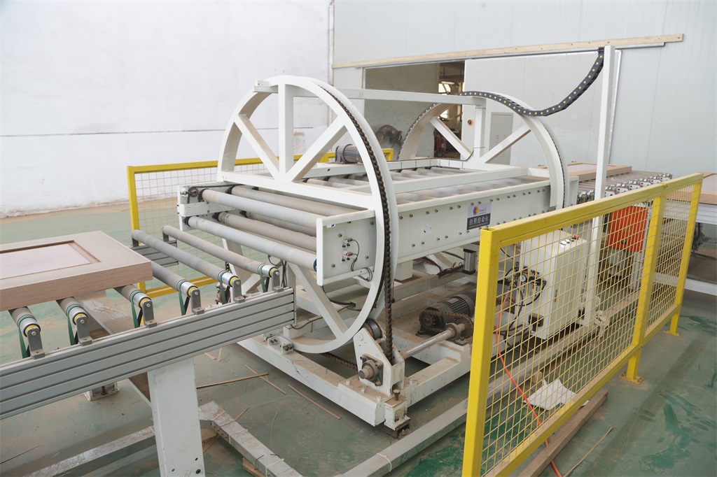 180 Degree Steering Turnover Machine For Wooden Door Production Line ...