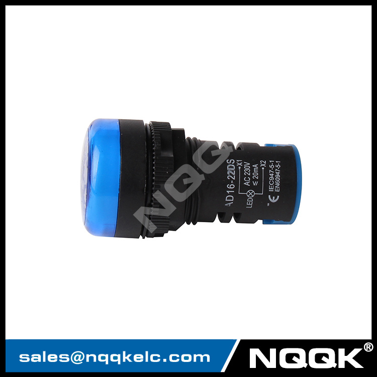 22mm 440v Blue Led Lighting Signal Indicator Lamp Ad22 Ad16-22ds, High ...