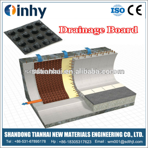 Tunnel Impermeable Dedicated Hdpe Drainage Board With Dimple, High ...
