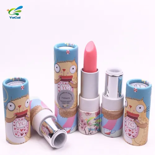 Mini Lovely Paper Cardboard Lipstick Tube Container , Custom Lip Balm ...