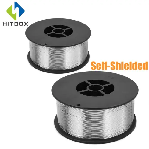 Hitbox Welding Wire Mig Tools Flux Cored 1kg 0.8mm Size 2 Rolls Self Shielded Gas-less E71t-gs ...
