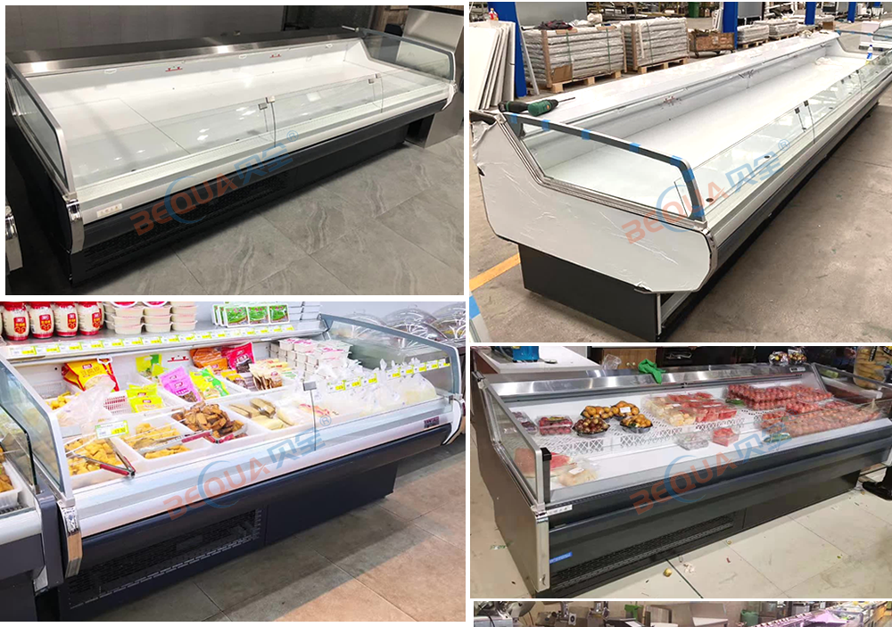 Fresh Meat Open Display Fridge Commercial Meat Freezer Refrigerator ...