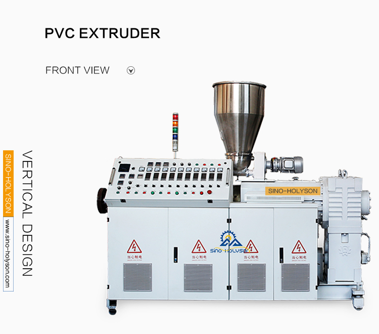 Sino-holyson Hsjz-65/132 Pvc Conical Twin Screw Extruder, High Quality ...