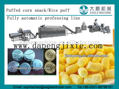 Extrusion Corn Flour Puff Snack Production Line From Jinan Eagle 0086 ...