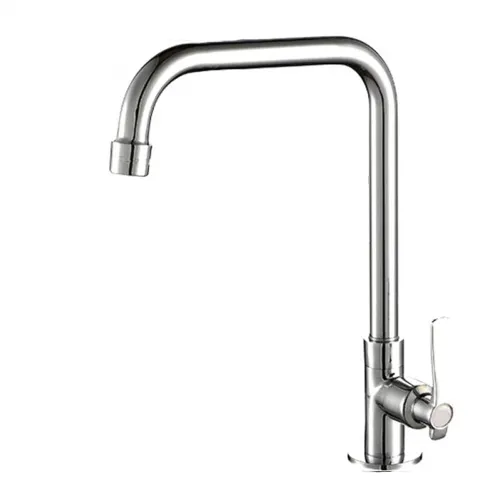 304 Stainless Steel Neck Deck Mounted Kitchen Faucet, High Quality 304 ...