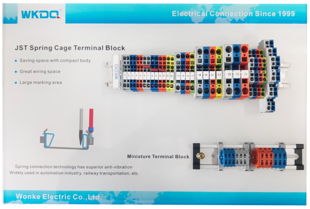 Universal type of din rail terminal blocks and insulating materials