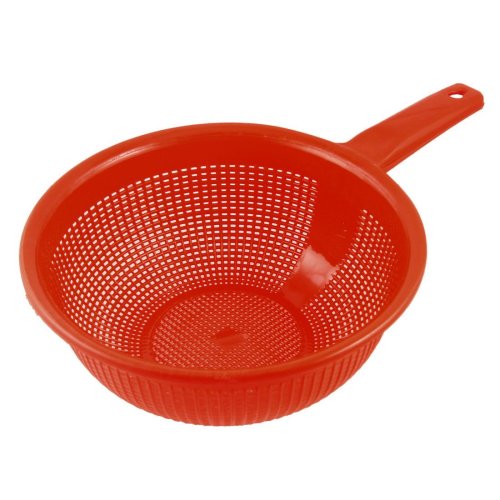Kitchen Home Platic Red Long Handle Rice Strainer Filter Color At ...