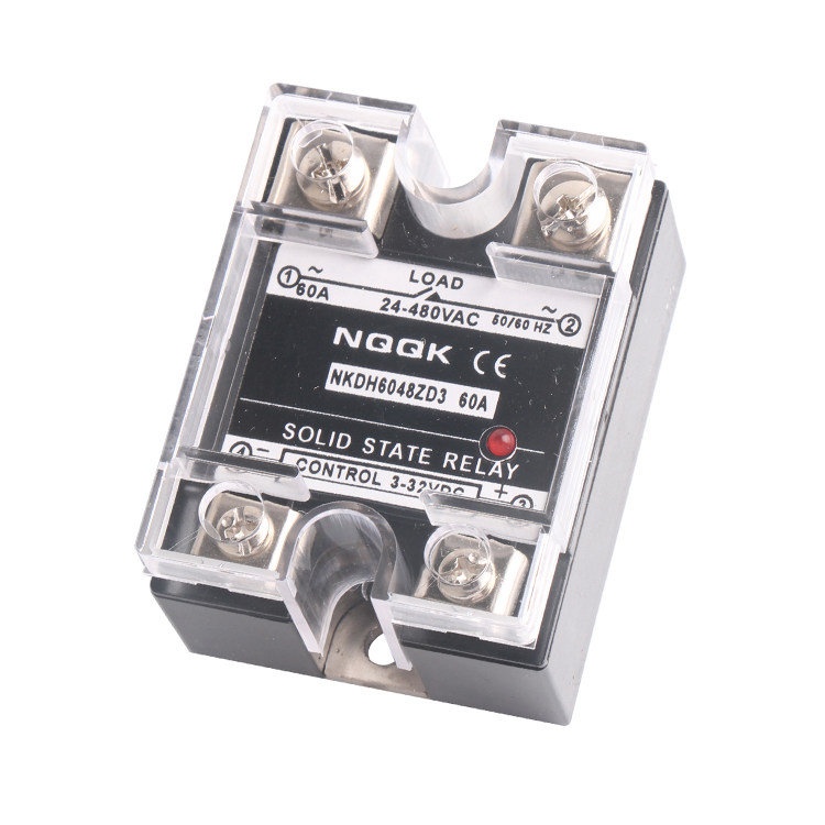 Dc/ac 60a 480vac Single Phase Ssr Solid State Relay 12v, High Quality ...