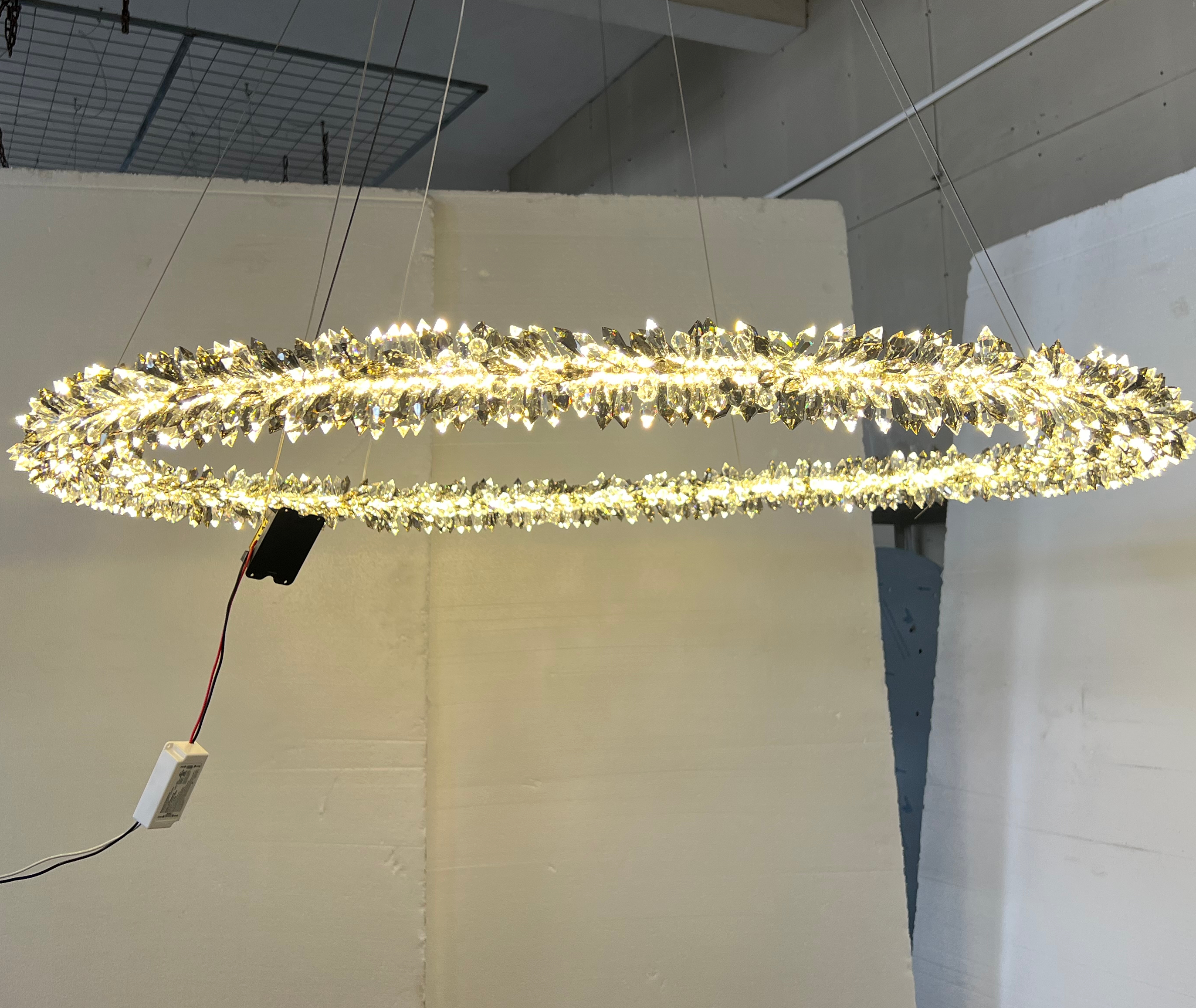 K9 Crystals Halogen Lamp Crystal Smoke Round Pendant Lamp, High Quality ...